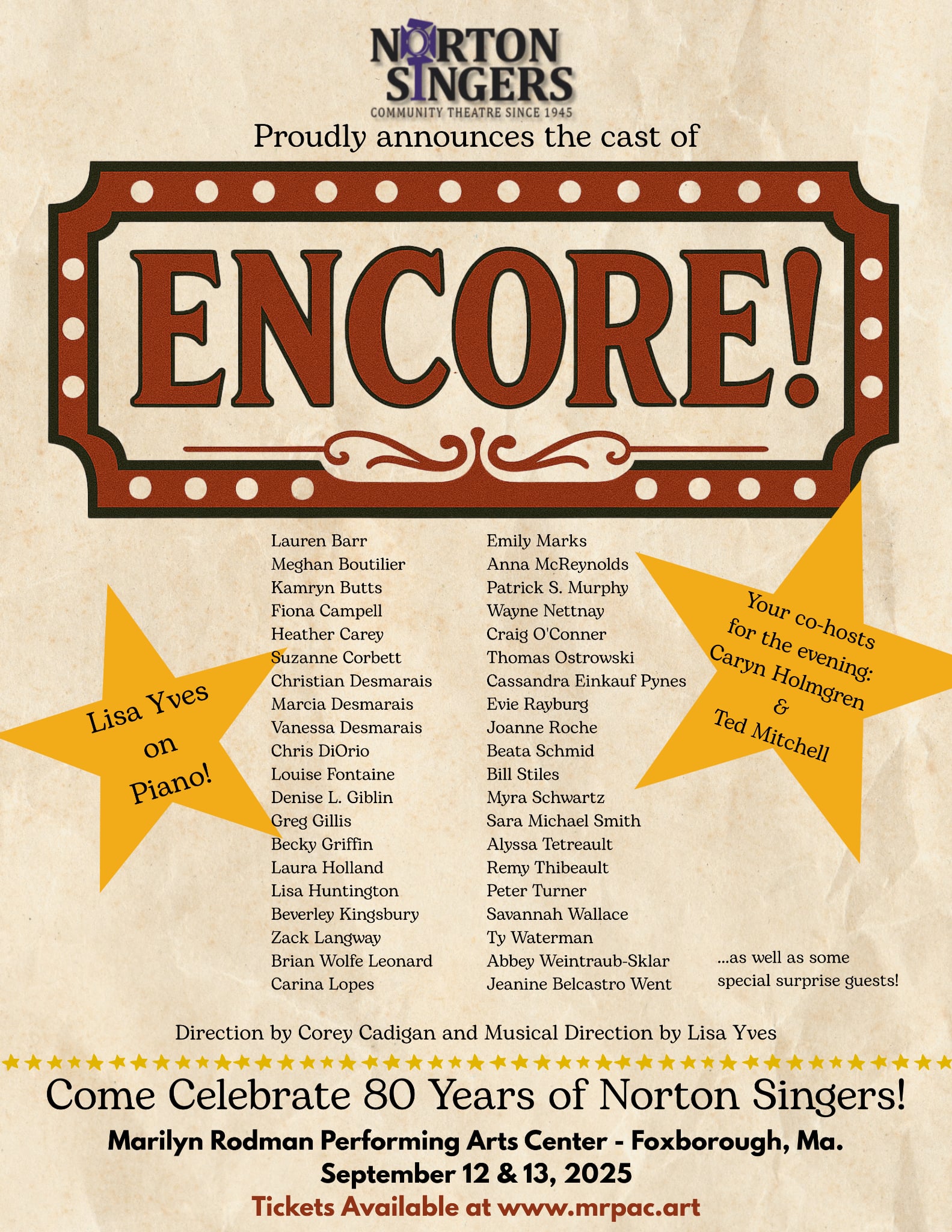 Encore: Celebrating 80 Years of Norton Singers - The Norton Singers